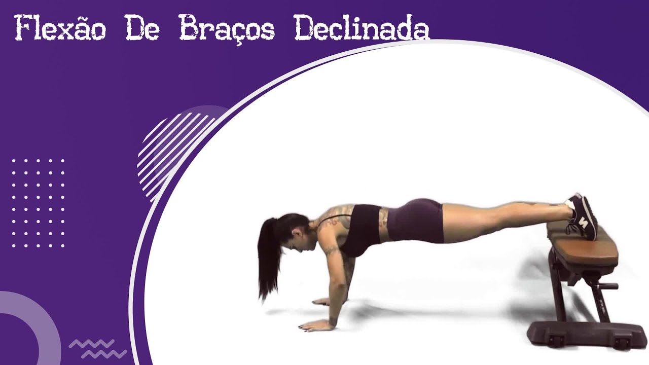 Flexão De Braços Declinada - YouTube