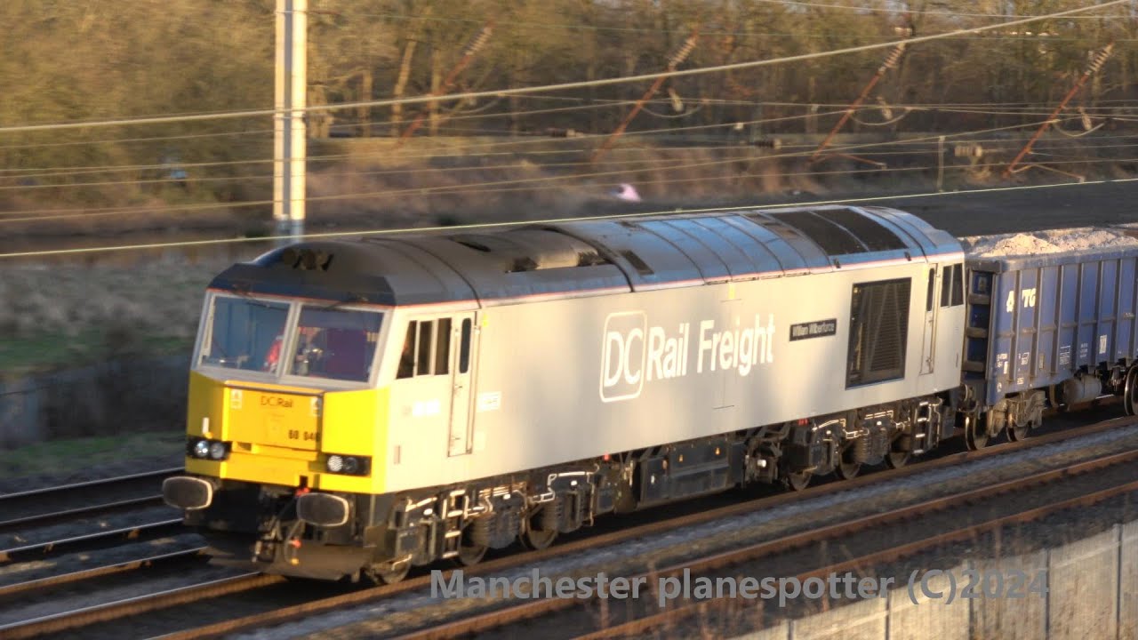 4K) DCR Class 60046 William Wilberforce 6M89 Sand Train Is Seen Just ...