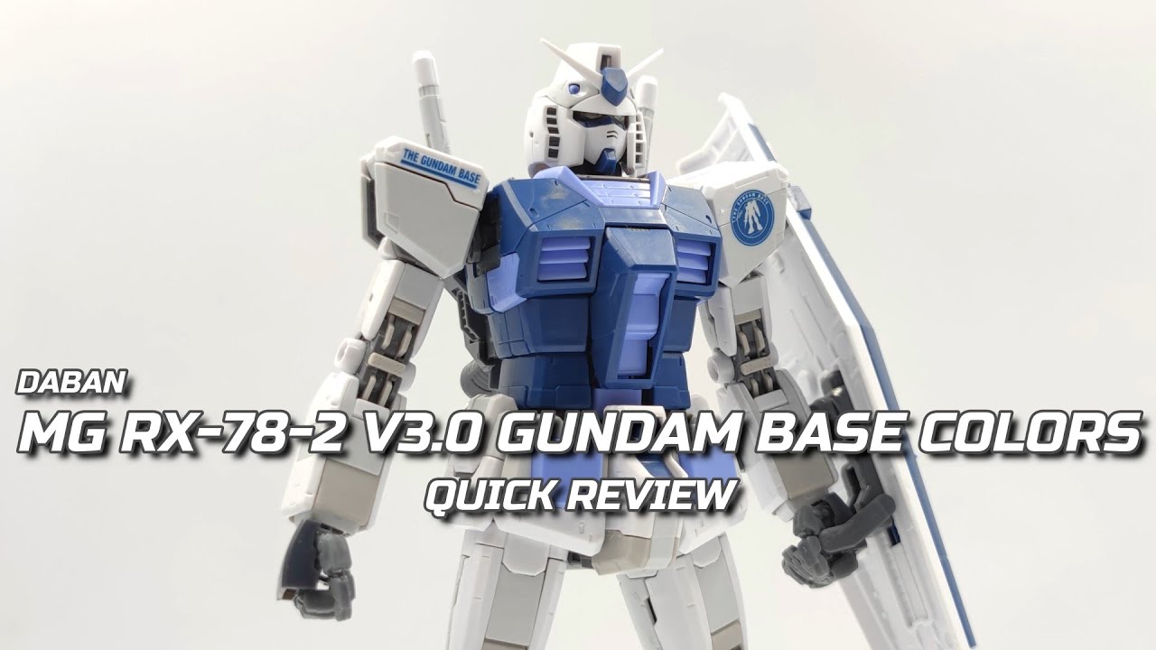 [QUICK REVIEW] DABAN 6628 - MG RX-78-2 V3.0 GUNDAM BASE COLOR - YouTube