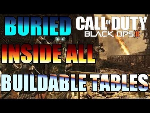 Black Ops 2 Zombies ALL BUILDABLE TABLE GLITCHES - BO2 BURIED - YouTube