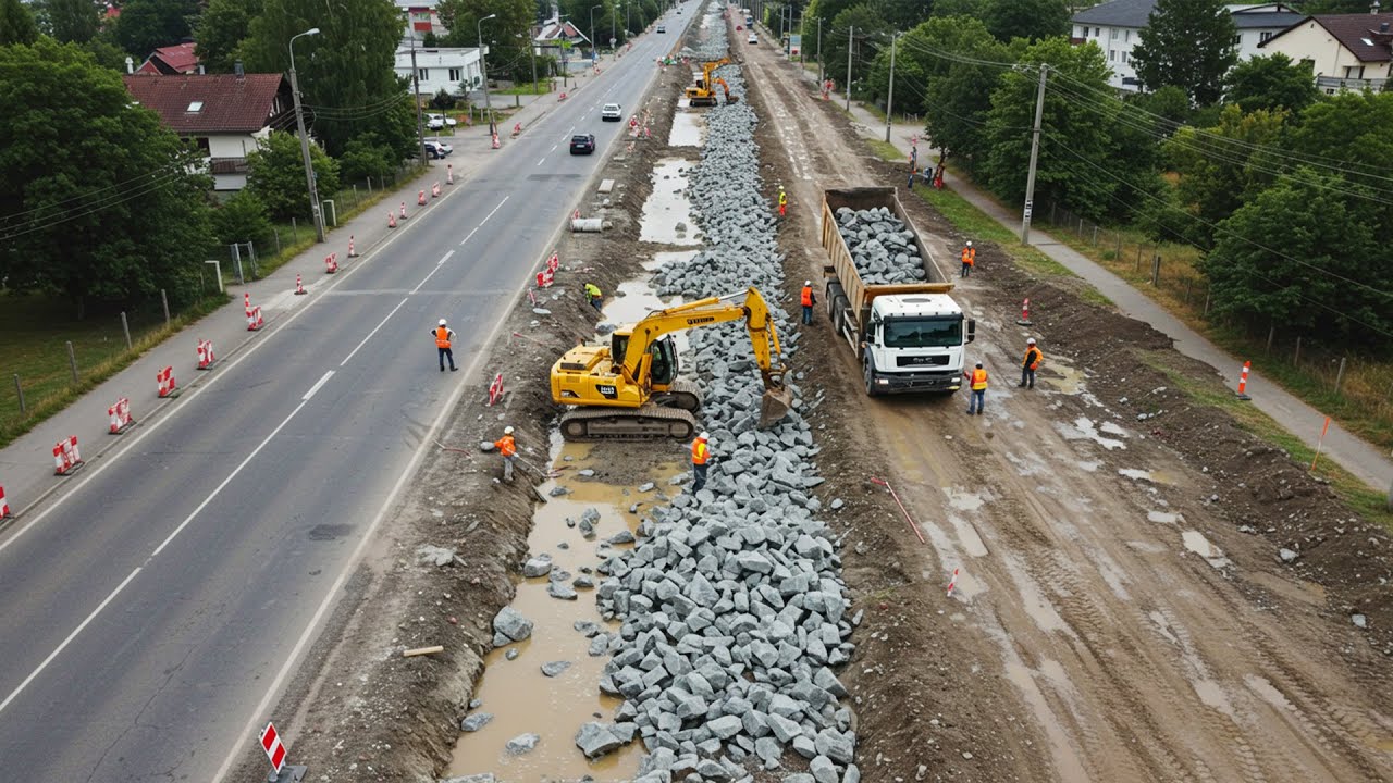 Stones of Change: Infrastructure in Action Shaking the Earth Roadwork ...