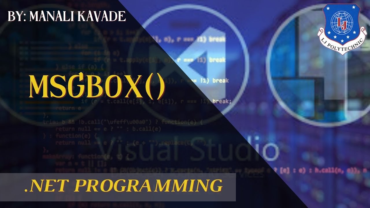 Msgbox() Function | .NET Programming - YouTube