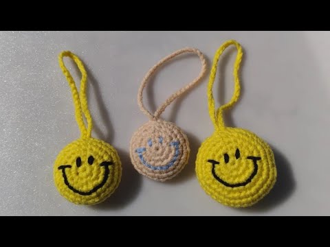 Tığ İşi Emoji Anahtarlık Süs Yapımı