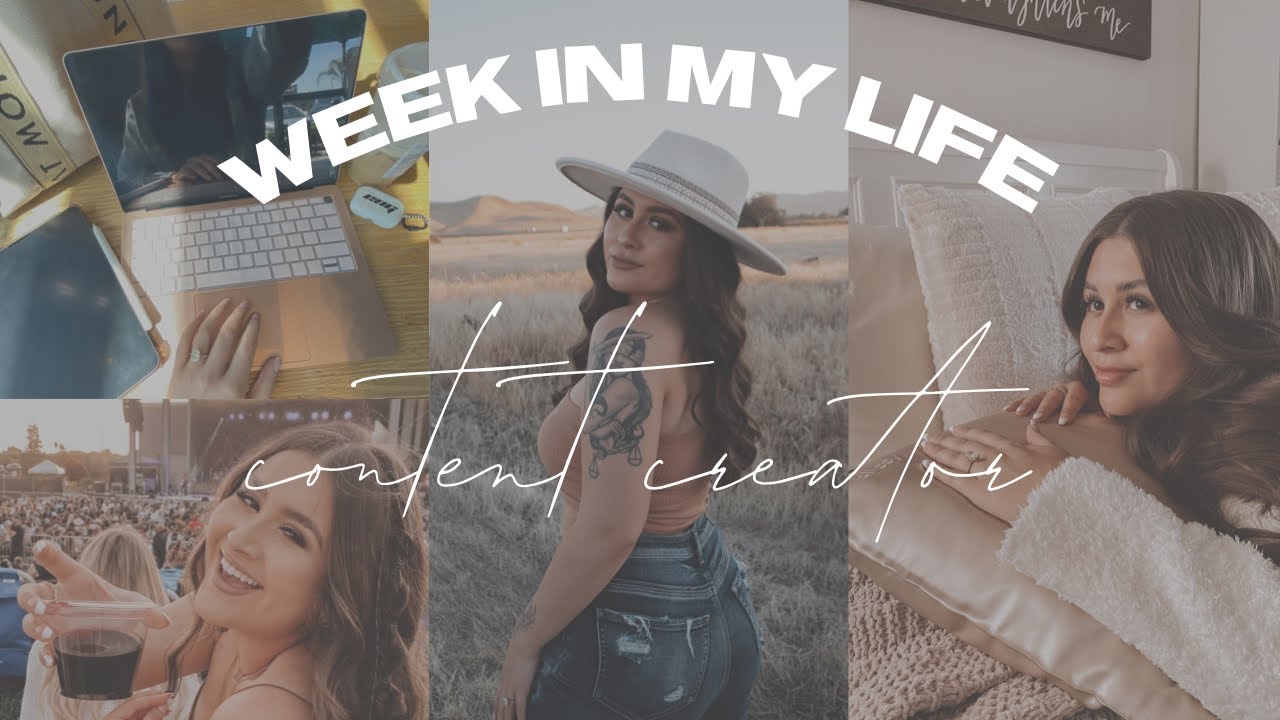 realistic week in the life as a content creator ♡ || UGC - ENTREPRENEUR ...