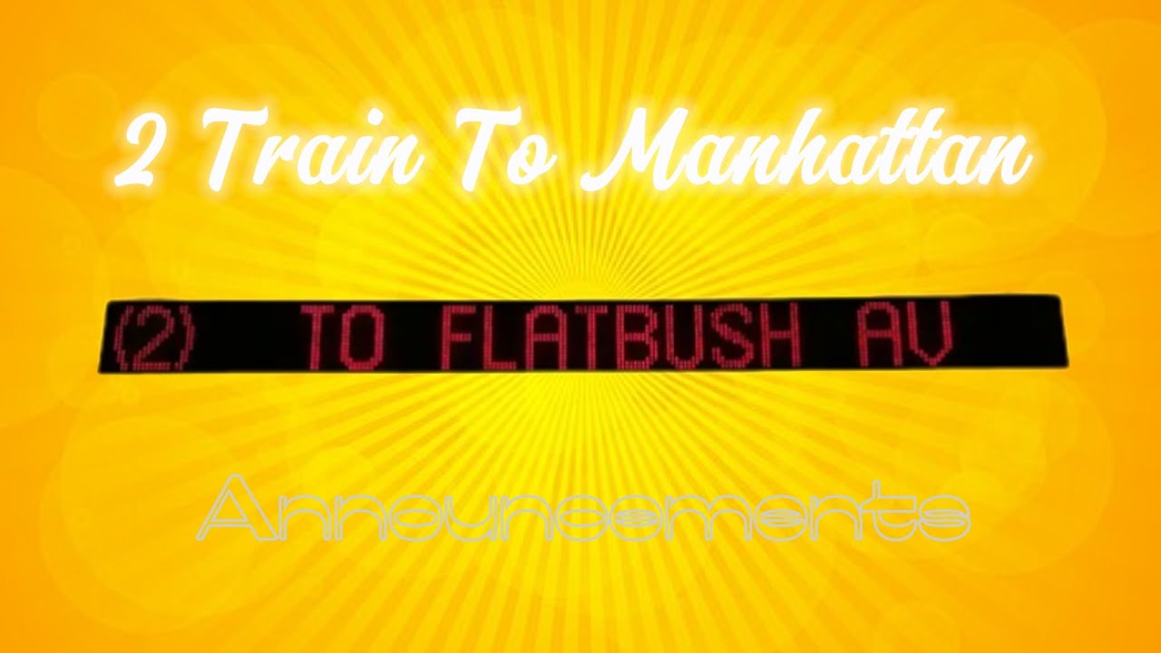 (2) Train To Manhattan Announcements - YouTube