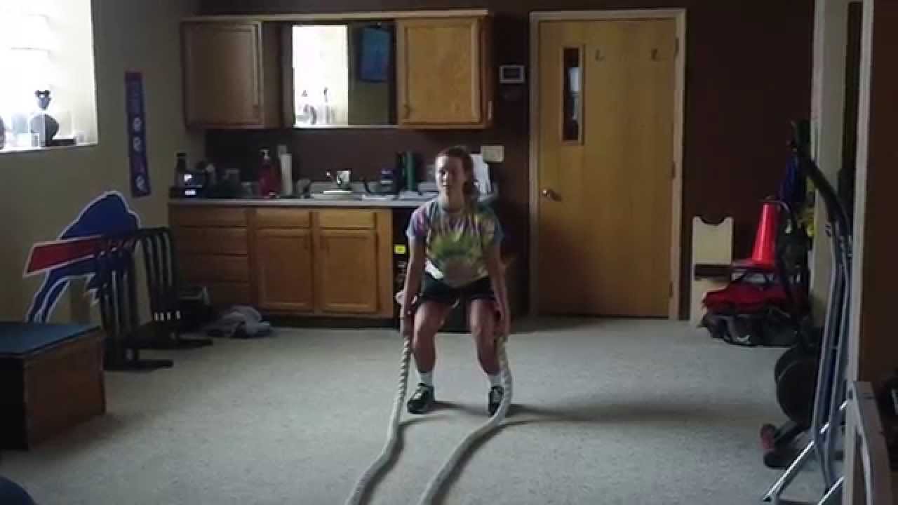 Battle Rope Squat Jump Slam - YouTube