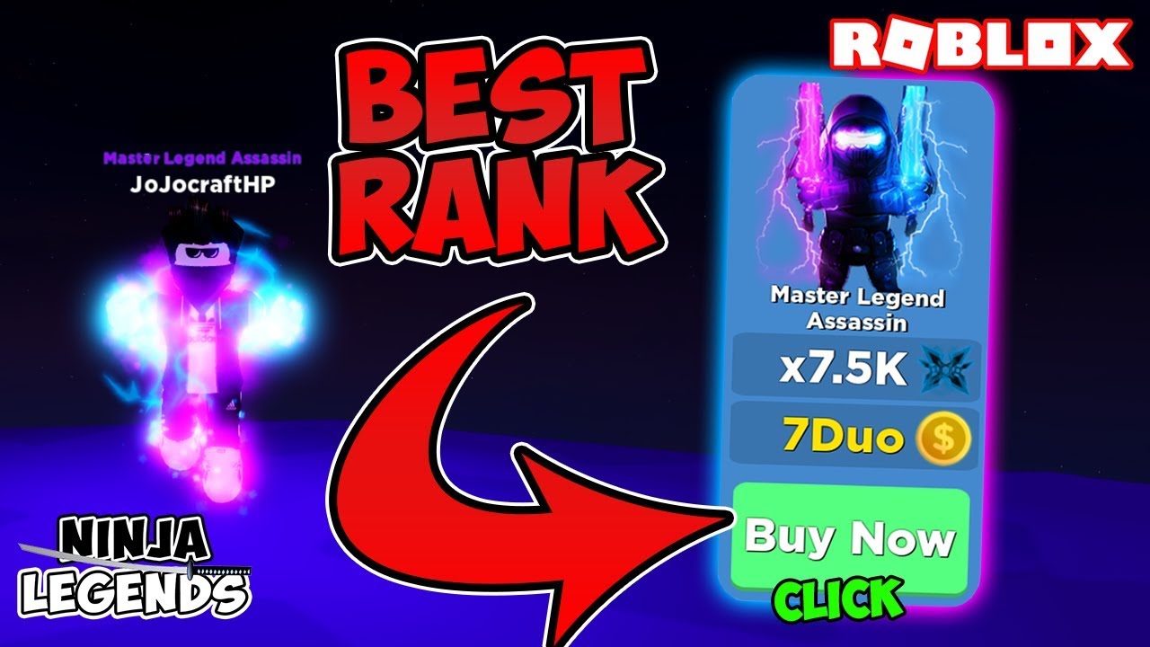 Ninja Legends wir kaufen den letzten Rang (Master Legend Assassin) und ...