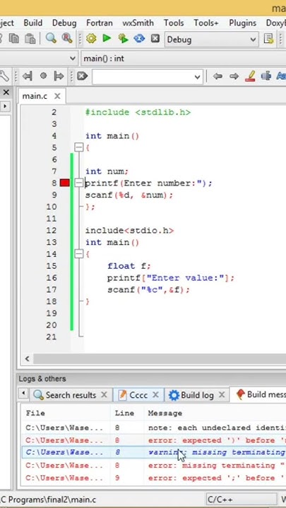 Too many Errors found in C Program#code #coding #clanguage #clanguageforbeginners #programming ...