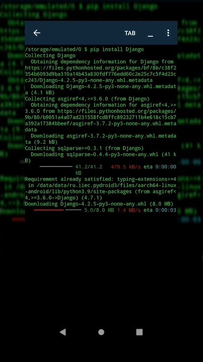 Install Django Using Pydroid 3 S Terminal Shorts Django Terminal Pydroid3 Python Short