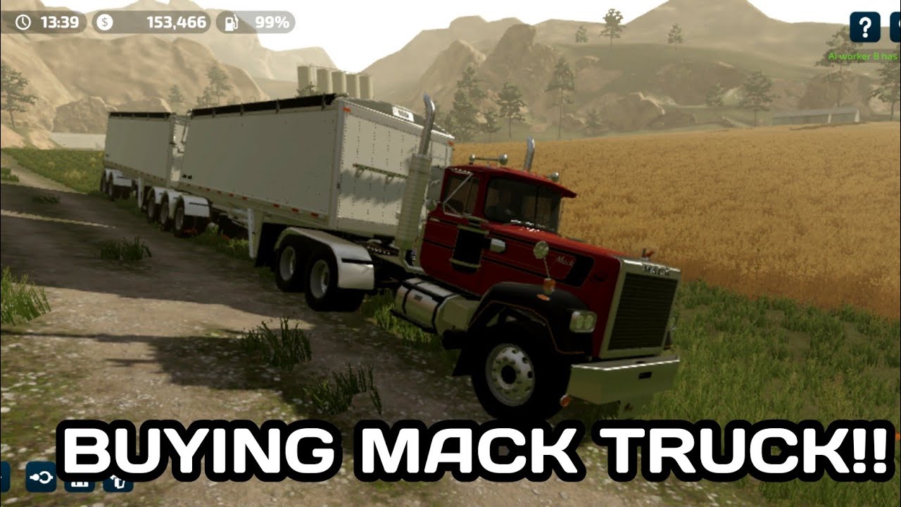 Buying mack truck & Load king trailer in fs23-ep42! lets Play fs23 ...