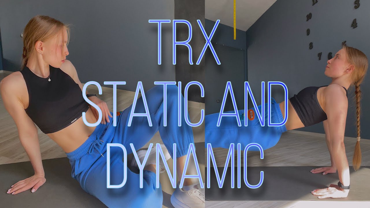 TRX lower body & ABS workout in STATIC and DYNAMIC - YouTube