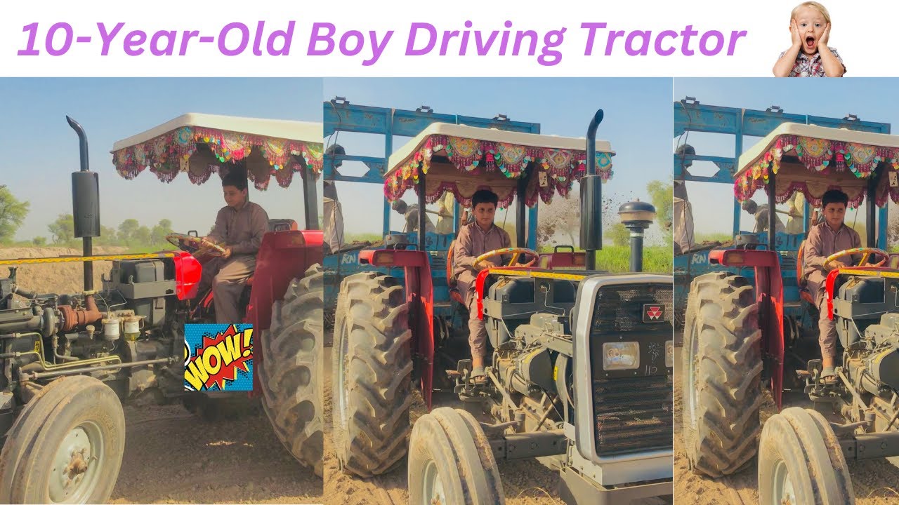 MF260 SE Tractor Video | 10-Year-Old Boy Driving Tractor | Ultimate ...