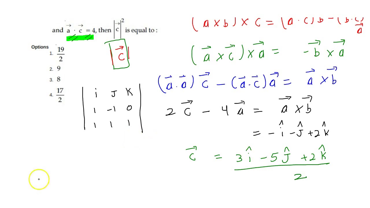 JEE Mains Vectors | Concept + Question | Smart Revision For JEE Mains ...