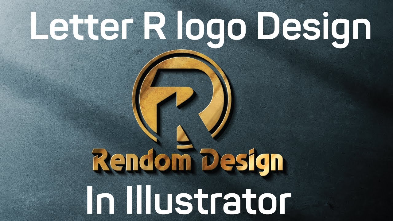 letter R logo Design in illustrator | About Design - YouTube