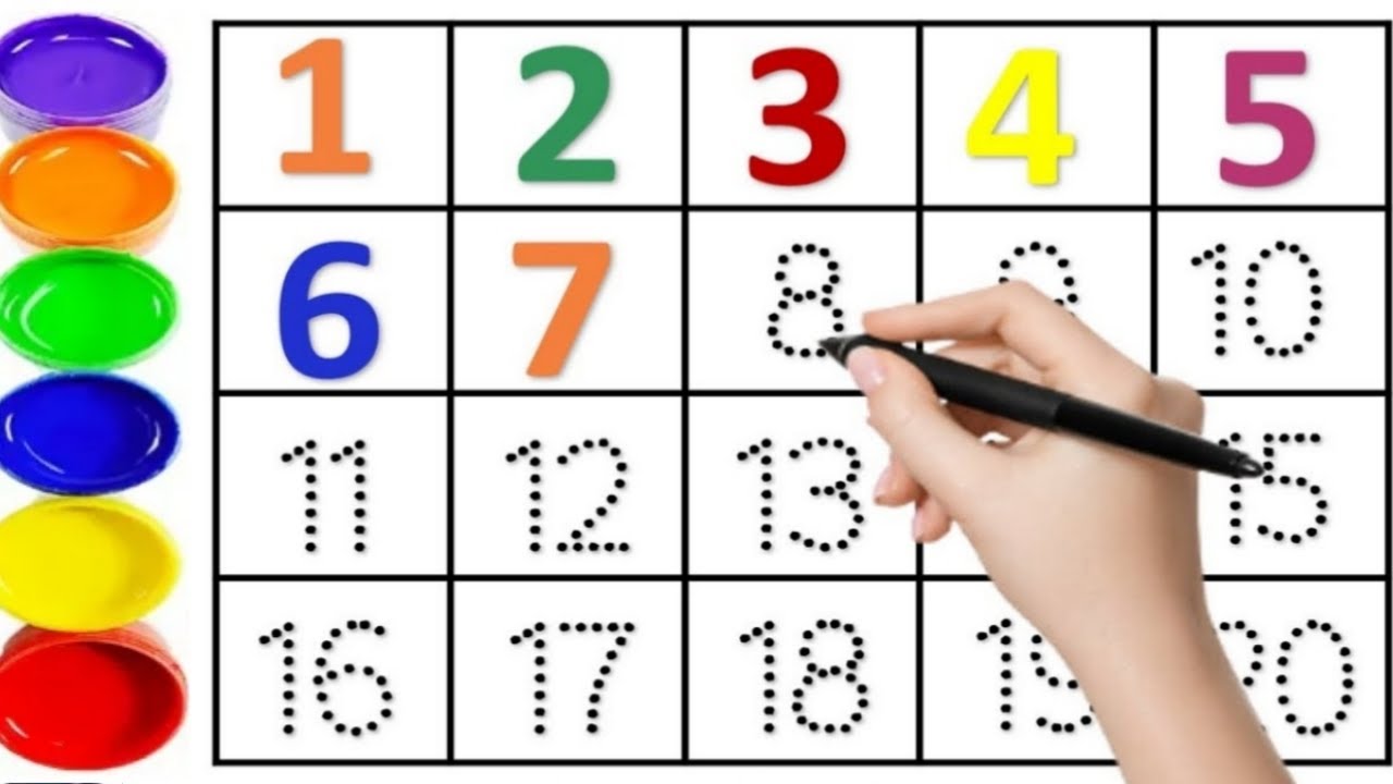 123 Writing Collection along the Dotted Line for Toddlers & Kids | Kids ...