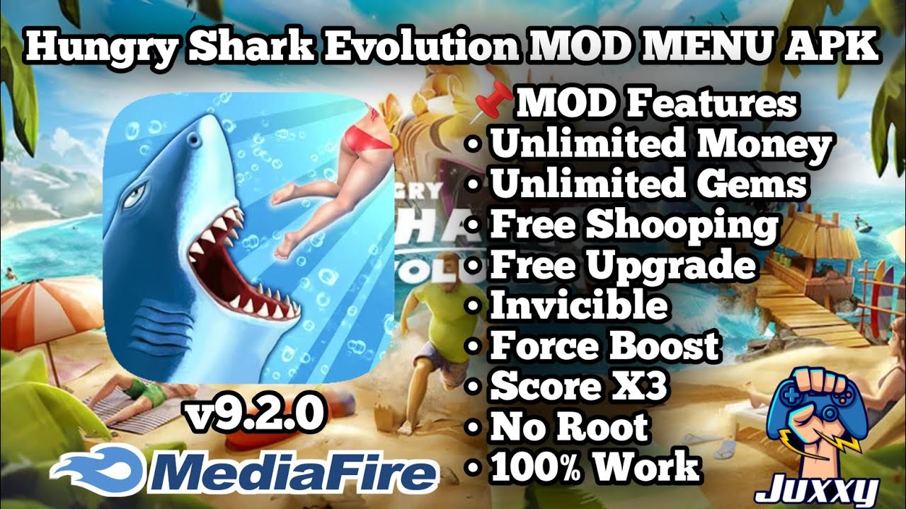 Hungry Shark Evolution MOD MENU APK Terbaru 2022 v9.2.0 - YouTube