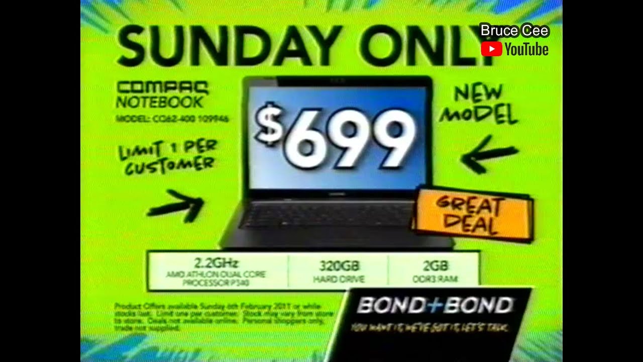 Advert 2011 Bond & Bond TV2 NZ VHS - YouTube