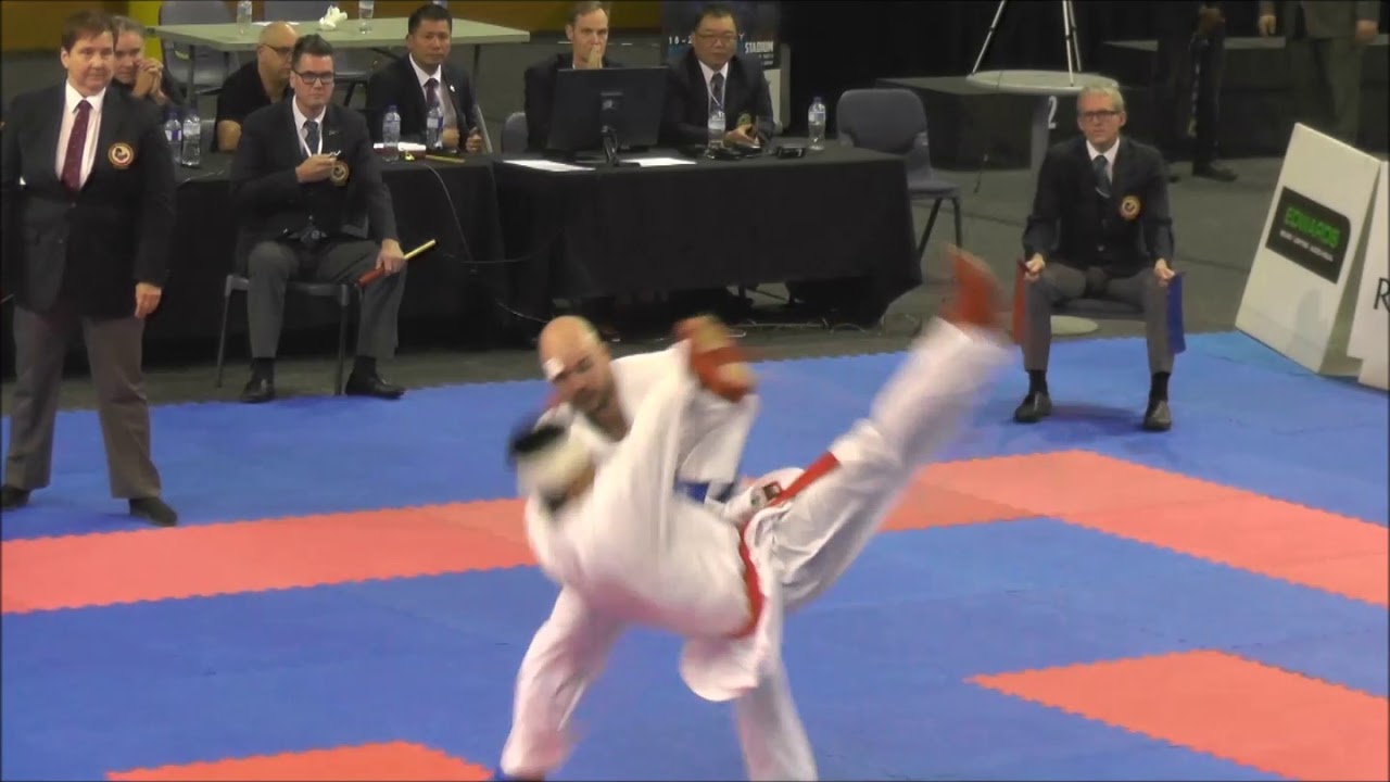 2018 May Oceania Karate Sen Male Kumite Final -75kg Tsuneari Yahiro Aus ...