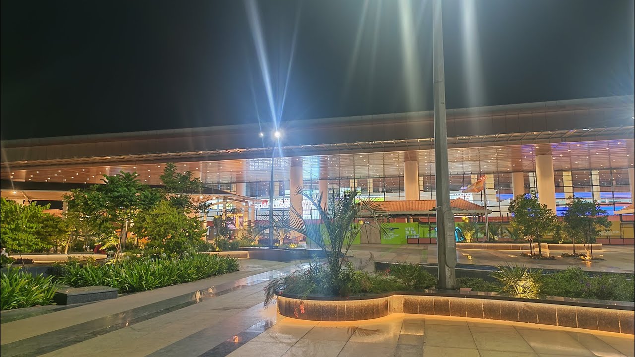 Mopa airport @ Goa night view! - YouTube
