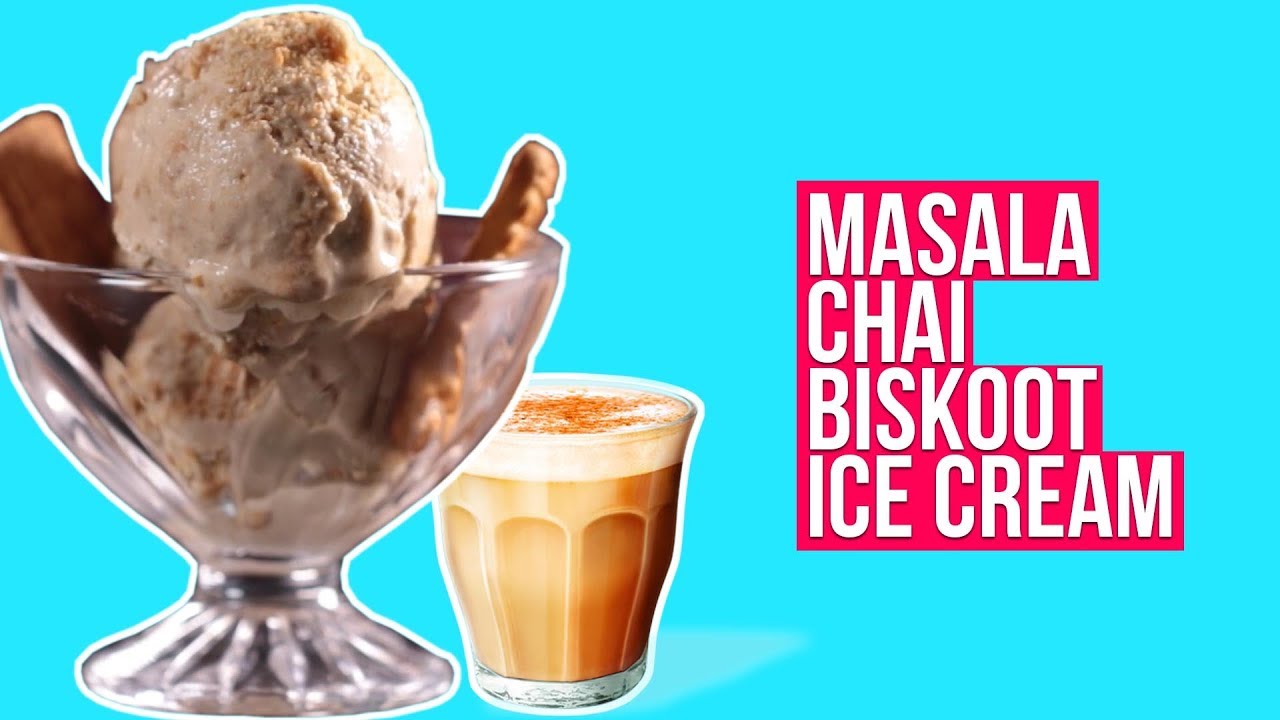 How To Make Masala Chai Biskoot Ice Cream - YouTube