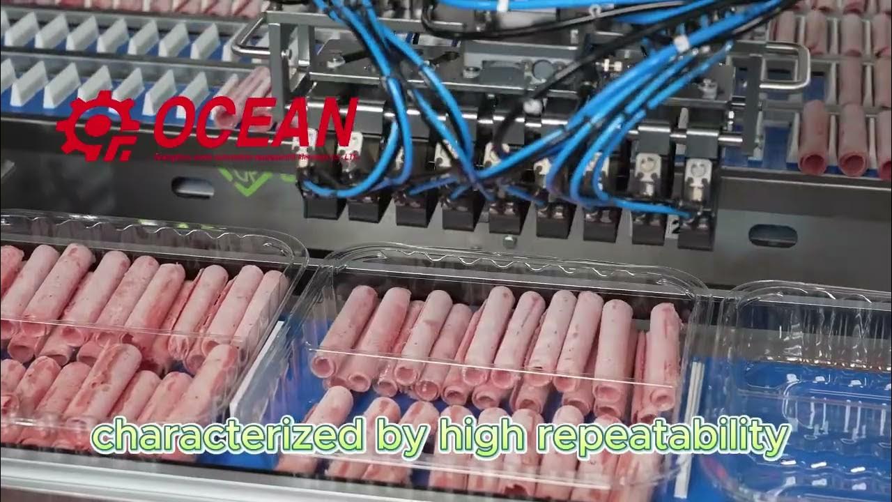3-Axis Delta Robot Meat Roll pick and place robot - YouTube