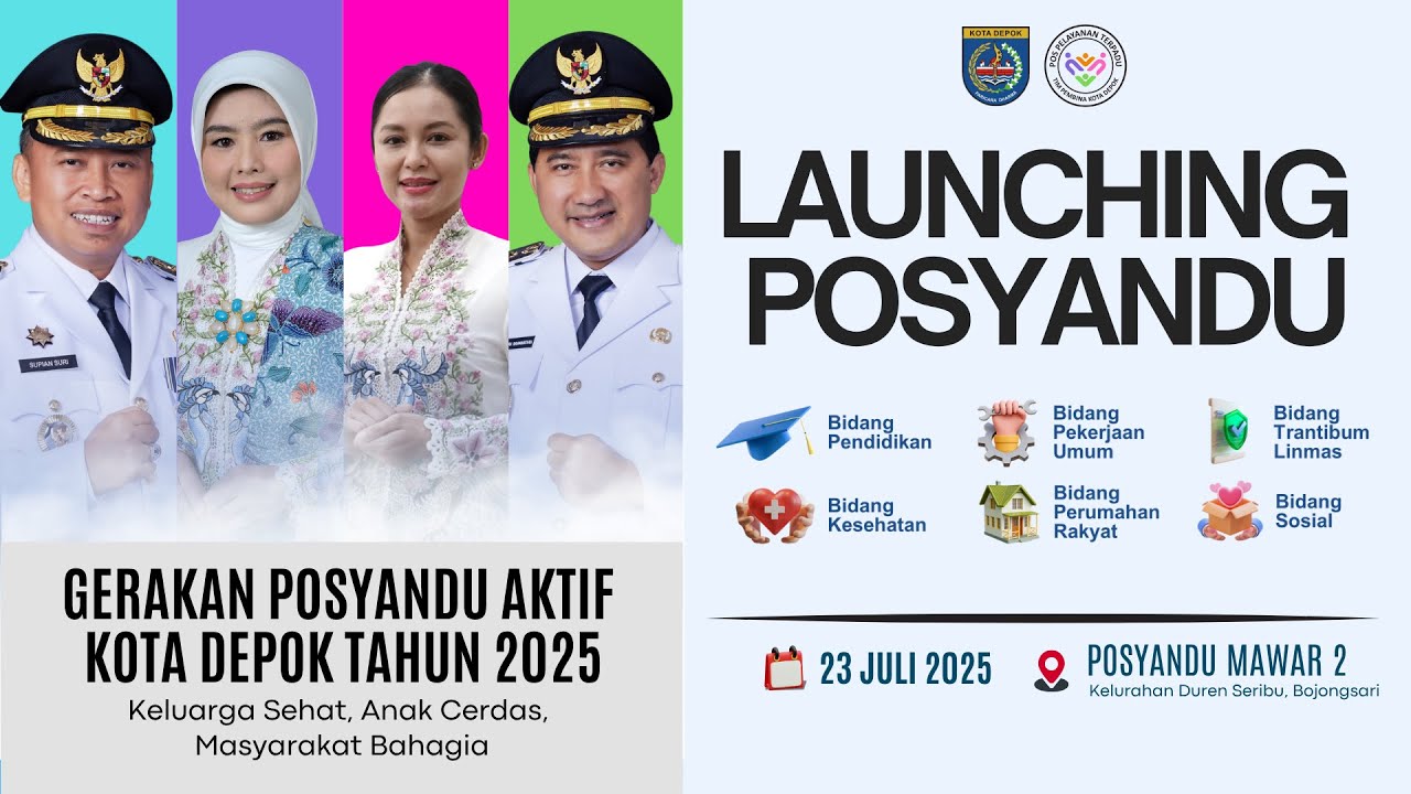 Launching Posyandu 6 SPM Kota Depok - YouTube
