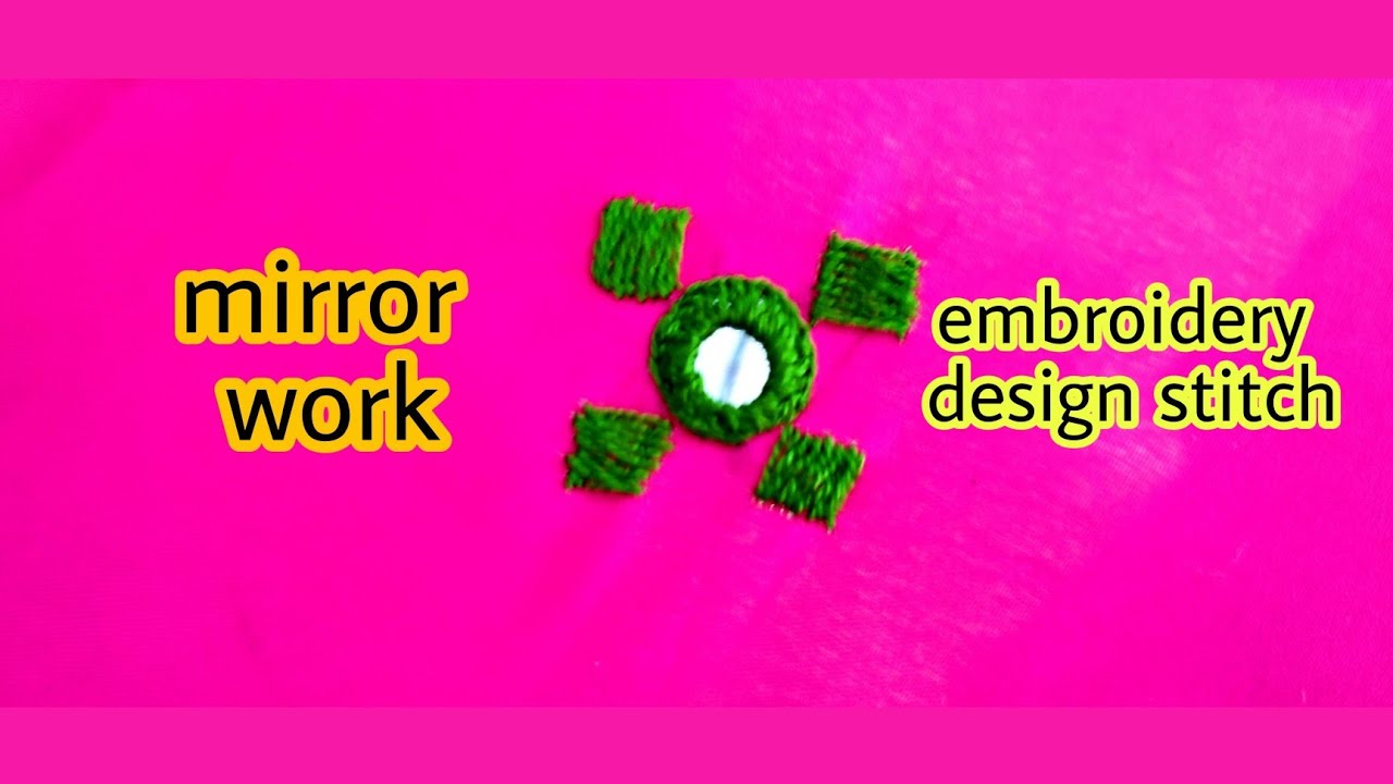 How to mirror Embroidery Design Stitch pattern Shisha Fixing Embroidery ...