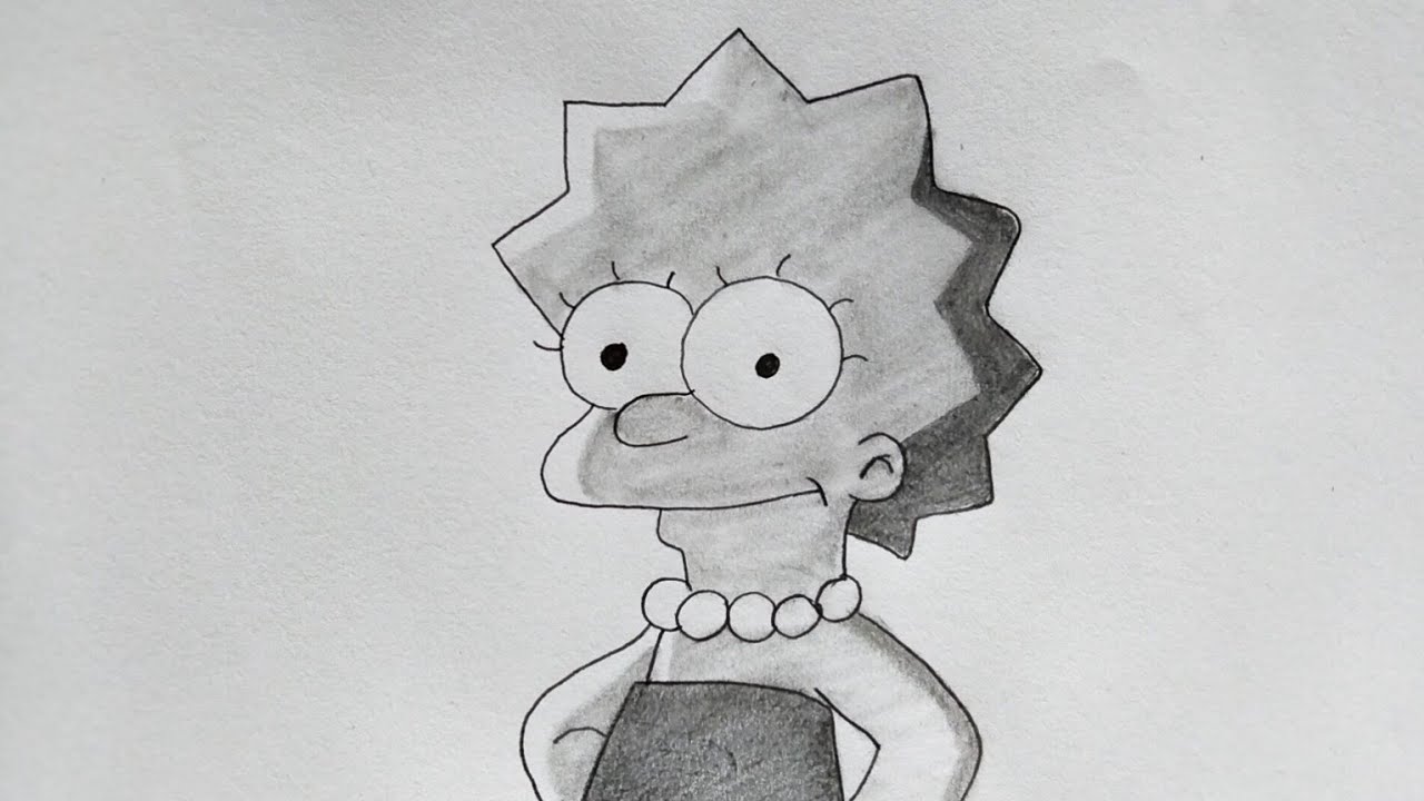 How to Draw Lisa Simpson || Easy Pencil Drawings For Beginners Step By ...