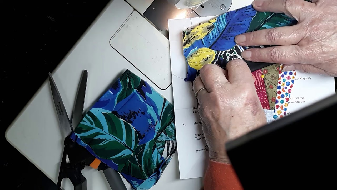 Scrappy Paper Pieced Crazy Quilt with Pattern: part1 - YouTube