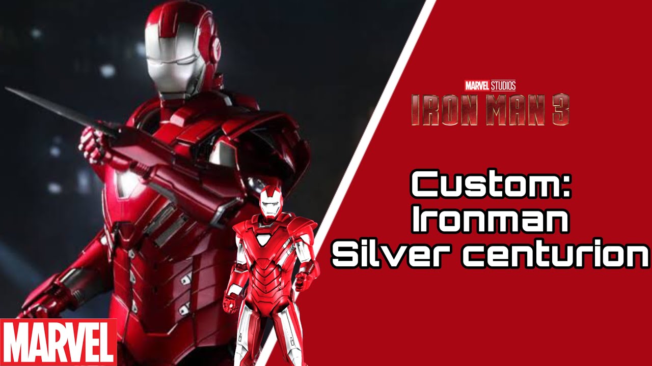 Custom de Iron man silver centurion #marvel legends #ironman - YouTube