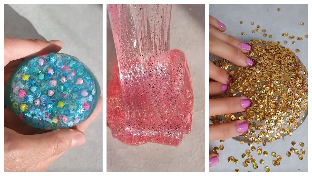 Slime ASMR | Satisfying Sounds With Slime 🩷 🩵 ️🌺 - YouTube