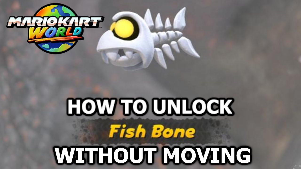 How to unlock Fish Bone - Mario Kart World - YouTube