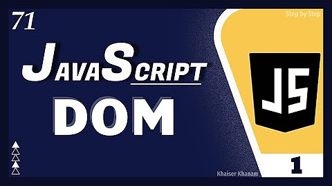 JavaScript DOM - YouTube