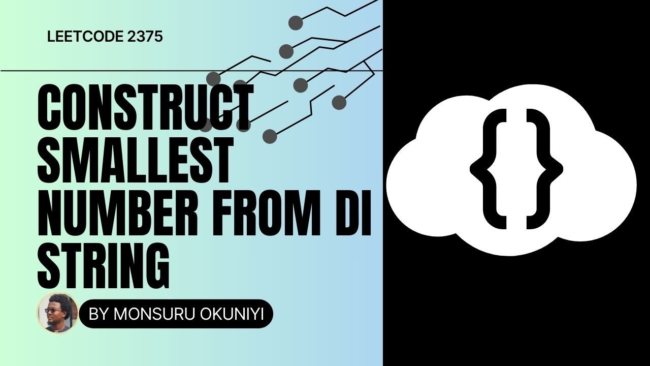 Construct Smallest Number From Di String Leetcode 2375 Java Youtube 8085