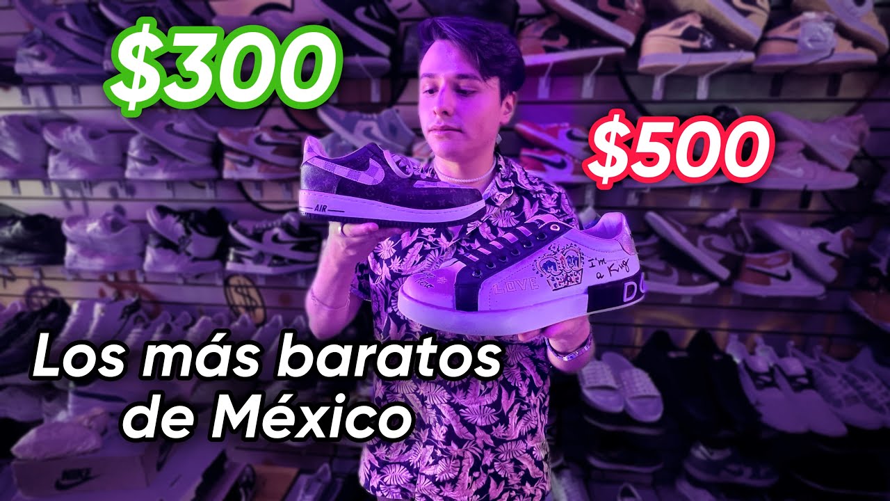 La tienda de TENIS FAKE más BARATOS de TODO MEXICO - YouTube