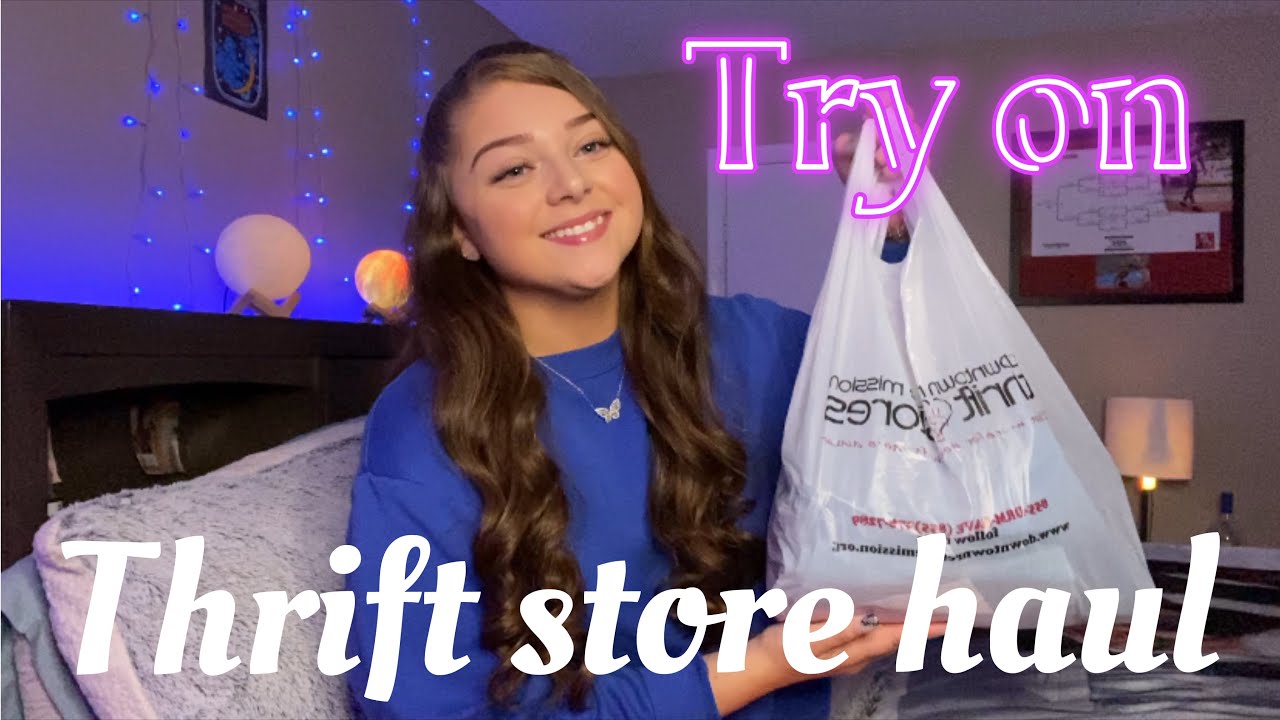 Try on haul - Thrift Store Haul - YouTube