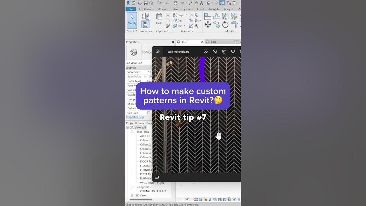 Revit tip #7 How to make custom pattern in Revit using pyrevit plugin? - YouTube