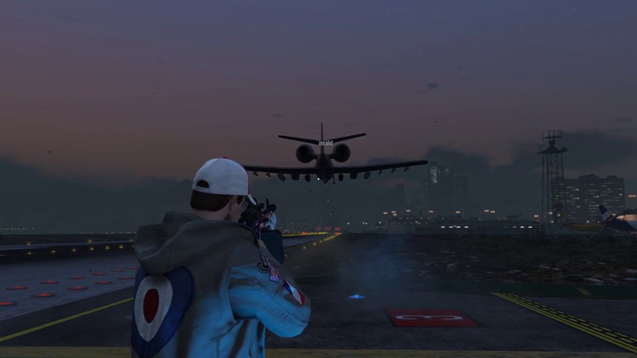 GTA Online: B-11 Strikeforce Says Hi in a Flyby with a Brrrt - YouTube