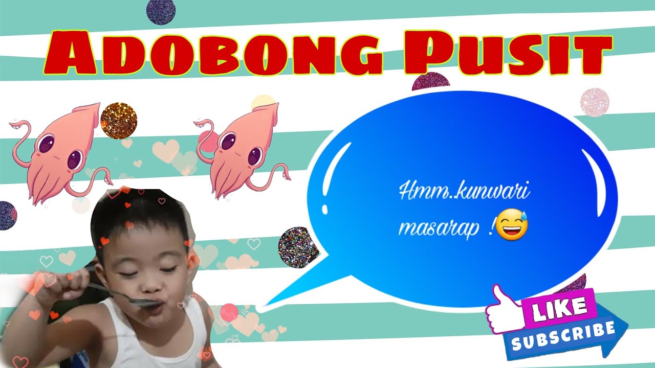 Adobong Pusit ( less squid ink) - YouTube