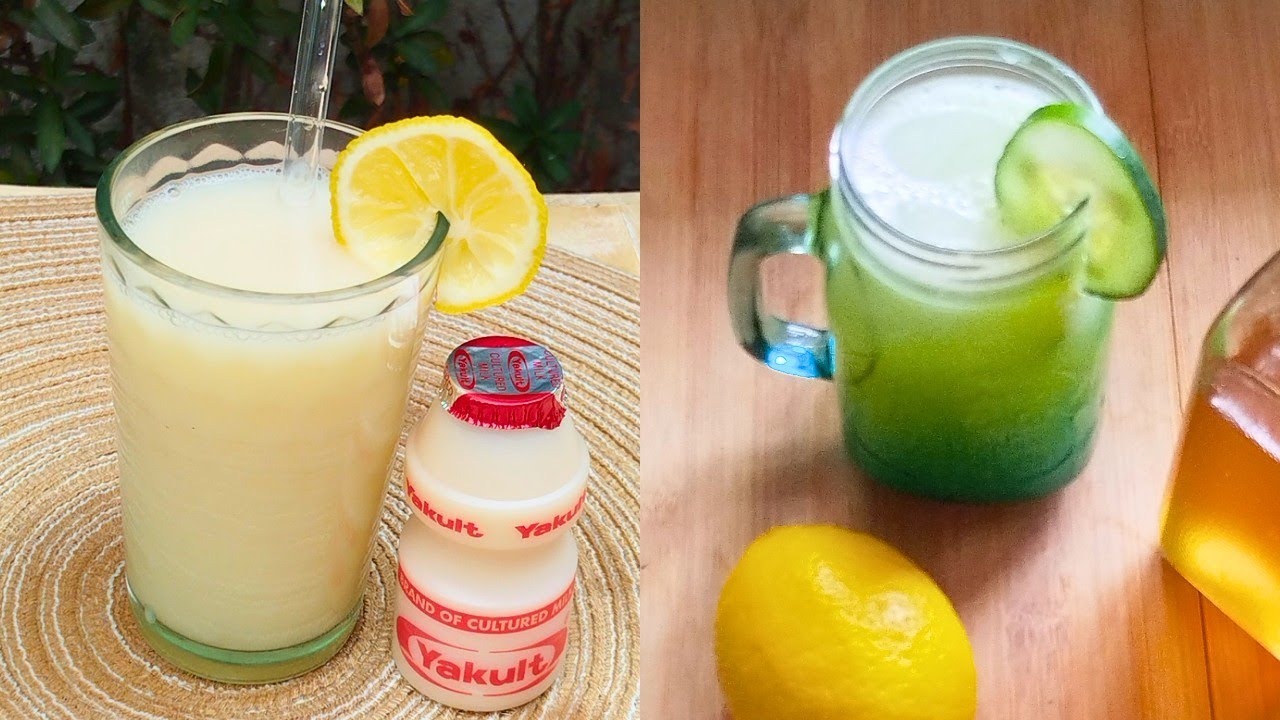The Best Lemon Yakult Drink || Refreshing Cucumber Lemonade || Easy ...