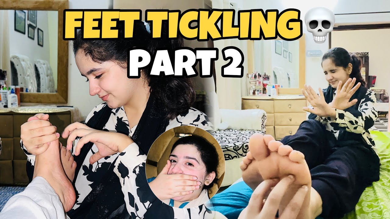 FEET TICKLING PART 2💀Tickling on feet with oil👻Most requested Challenge ...