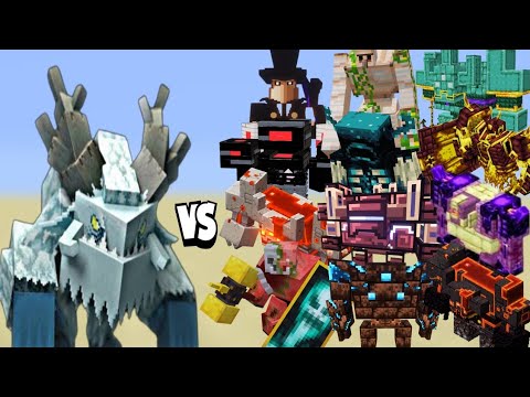 Minecraft:Ultimate Showdown-Frostmaw vs 10 bosses fight! - YouTube