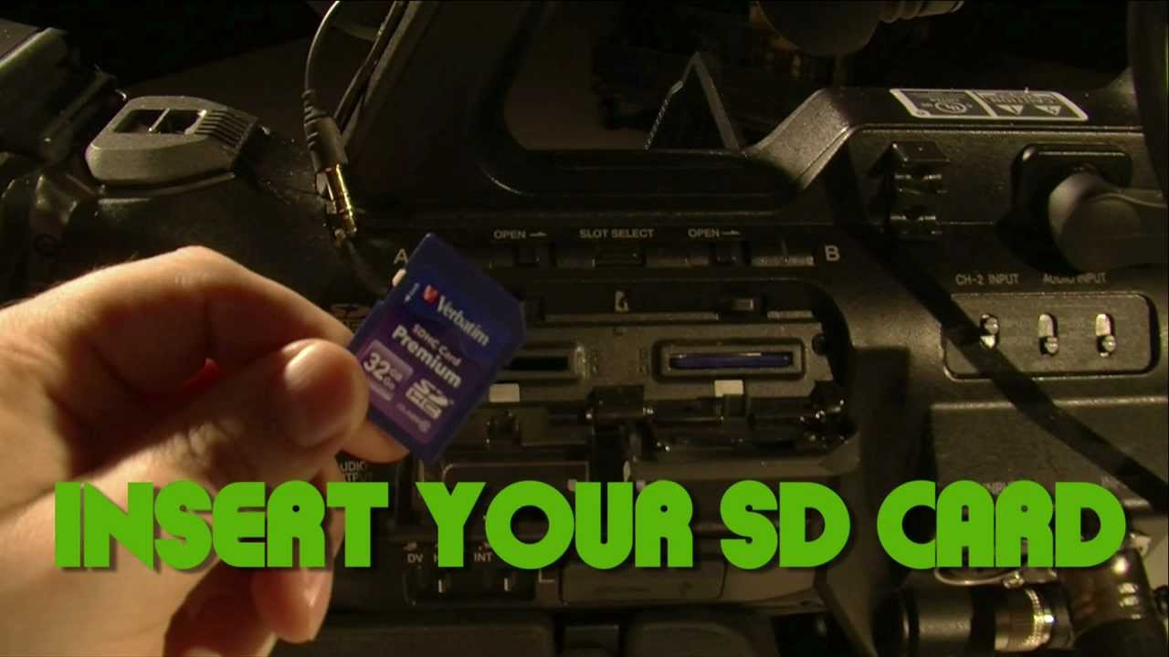 How To Format Your SD Card On A JVC 700 Camera. - YouTube
