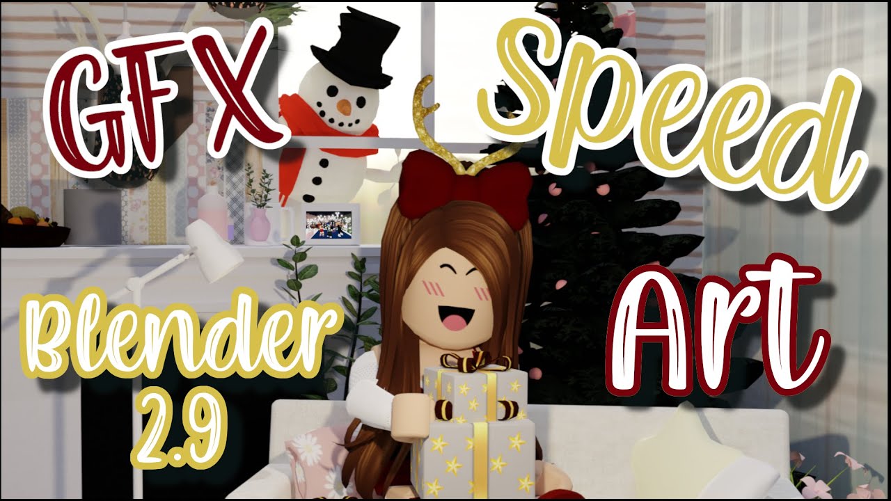 Simple GFX Speed Art | No Rig GFX | Roblox GFX Blender 2.9 | GFX Speed Art - YouTube