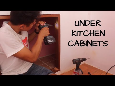 How to Make Under Kitchen Cabinets 1/2 - YouTube