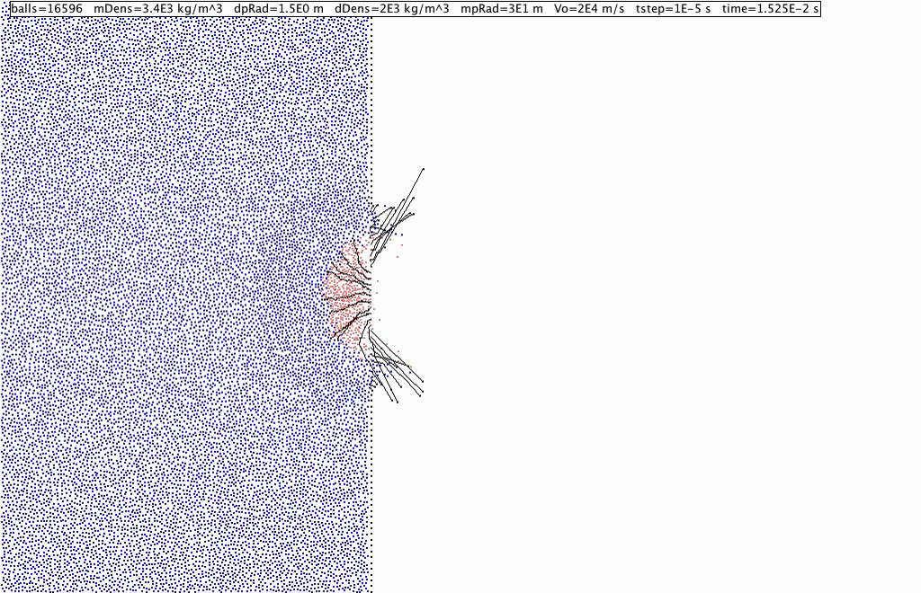 Hard Shell Impact Crater Simulation Run 9 - YouTube