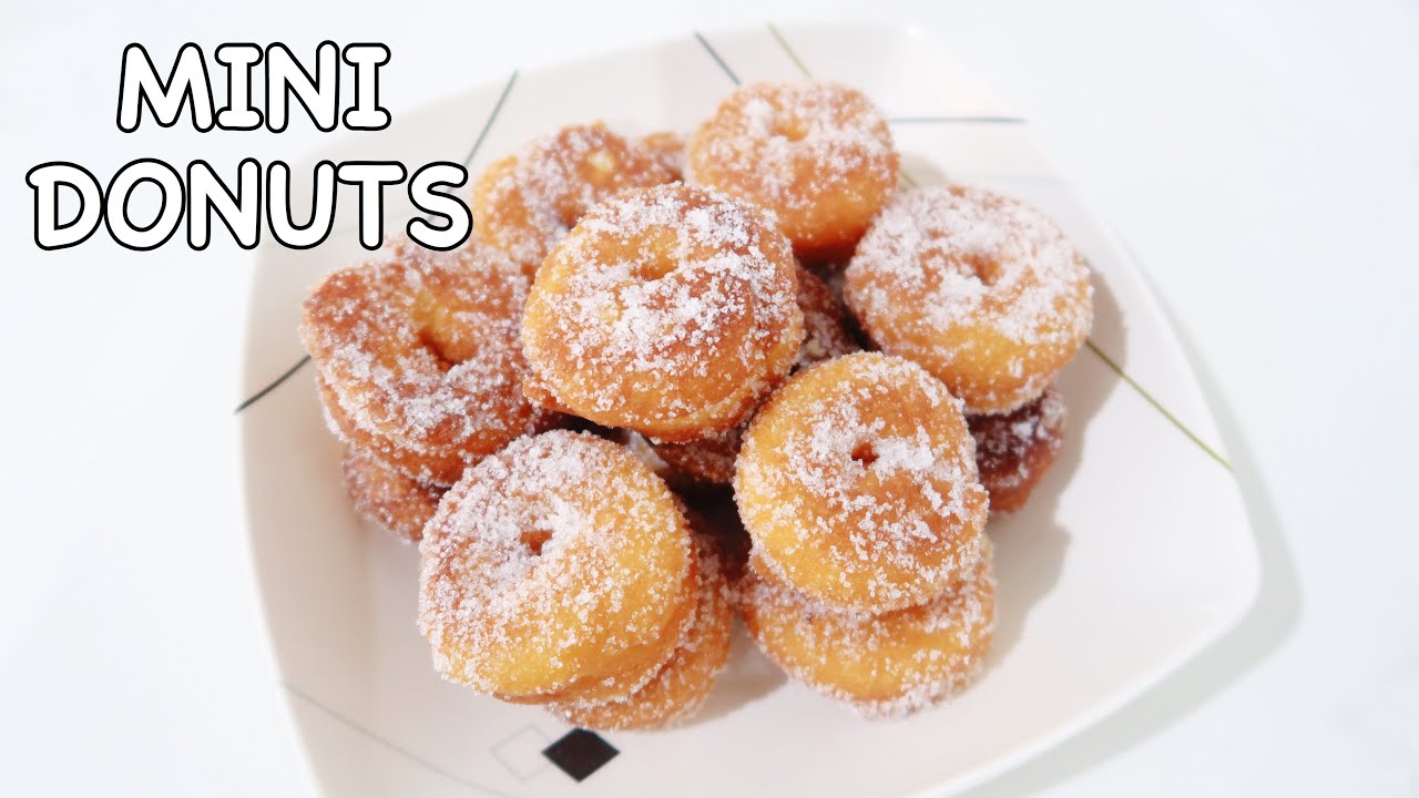 MINI DONUTS RECIPE (3 Ingredients only) - YouTube