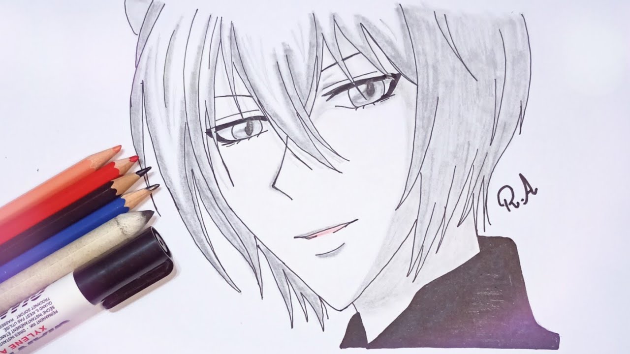 رسم توموي - How to draw Tomoe - YouTube