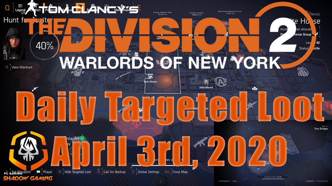 The Division 2 | Targeted Loot | April 3rd, 2020 - YouTube