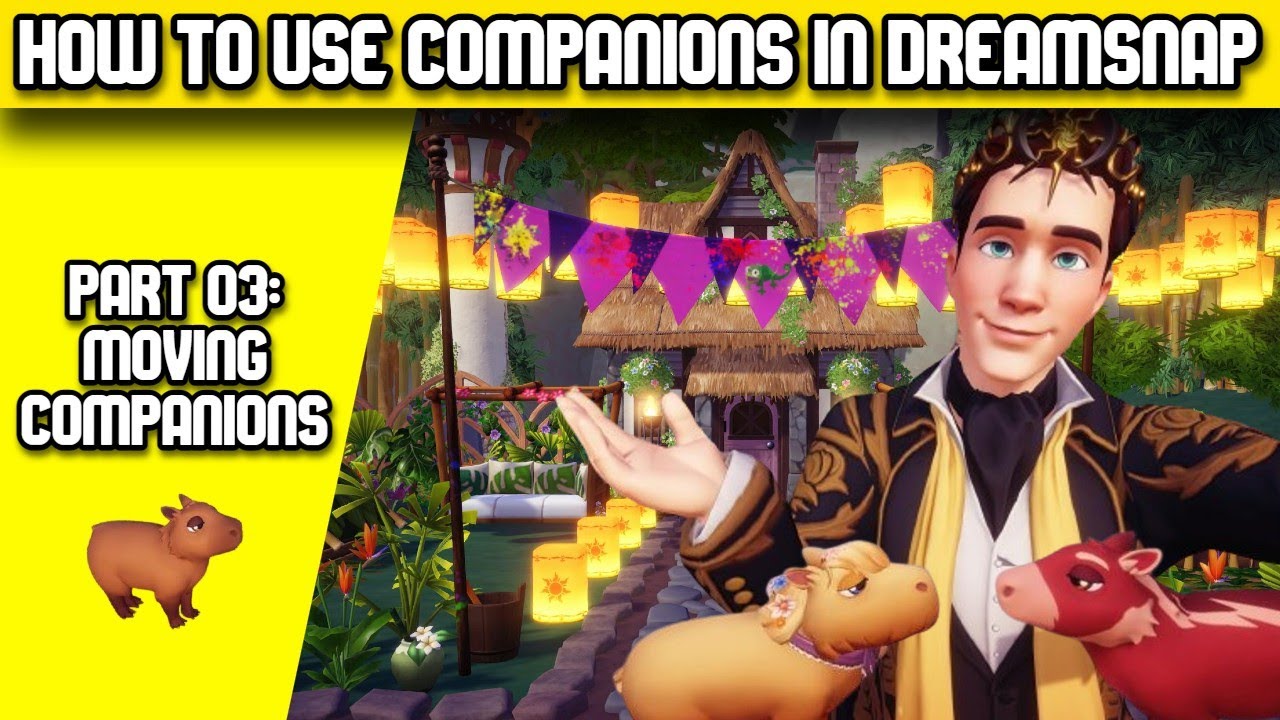 How to use companions in Dreamsnap - Part 03 - Moving Companions - YouTube